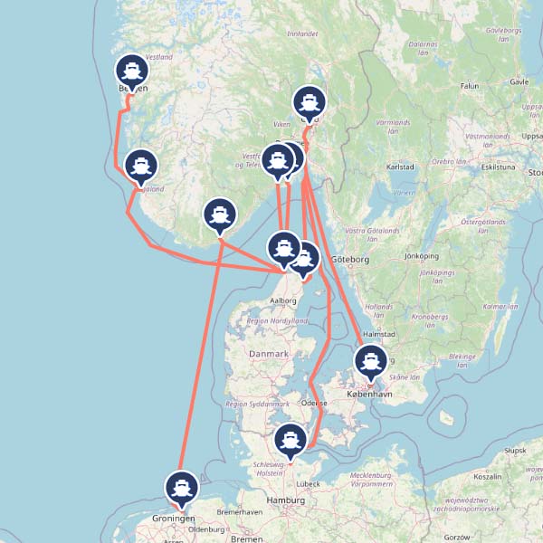 All Ferries to Norway - the crossings to Norway captured