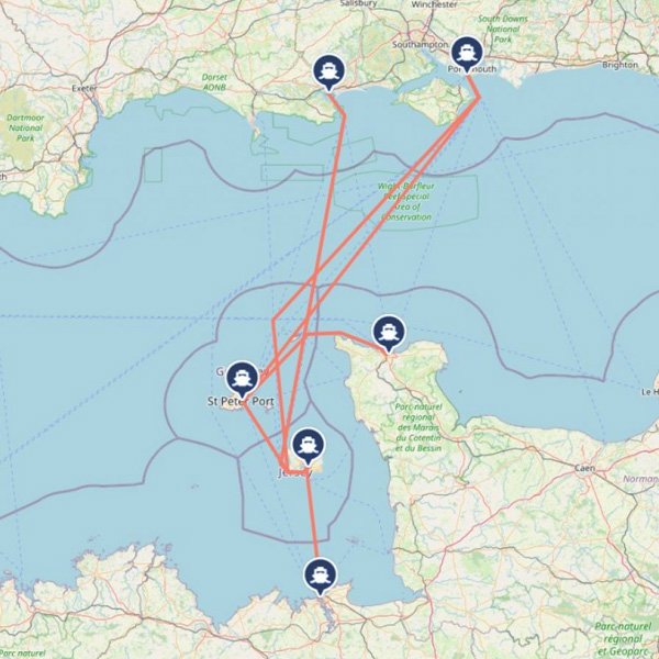 Ferries to Guernsey from France and the UK - Ferrygogo UK