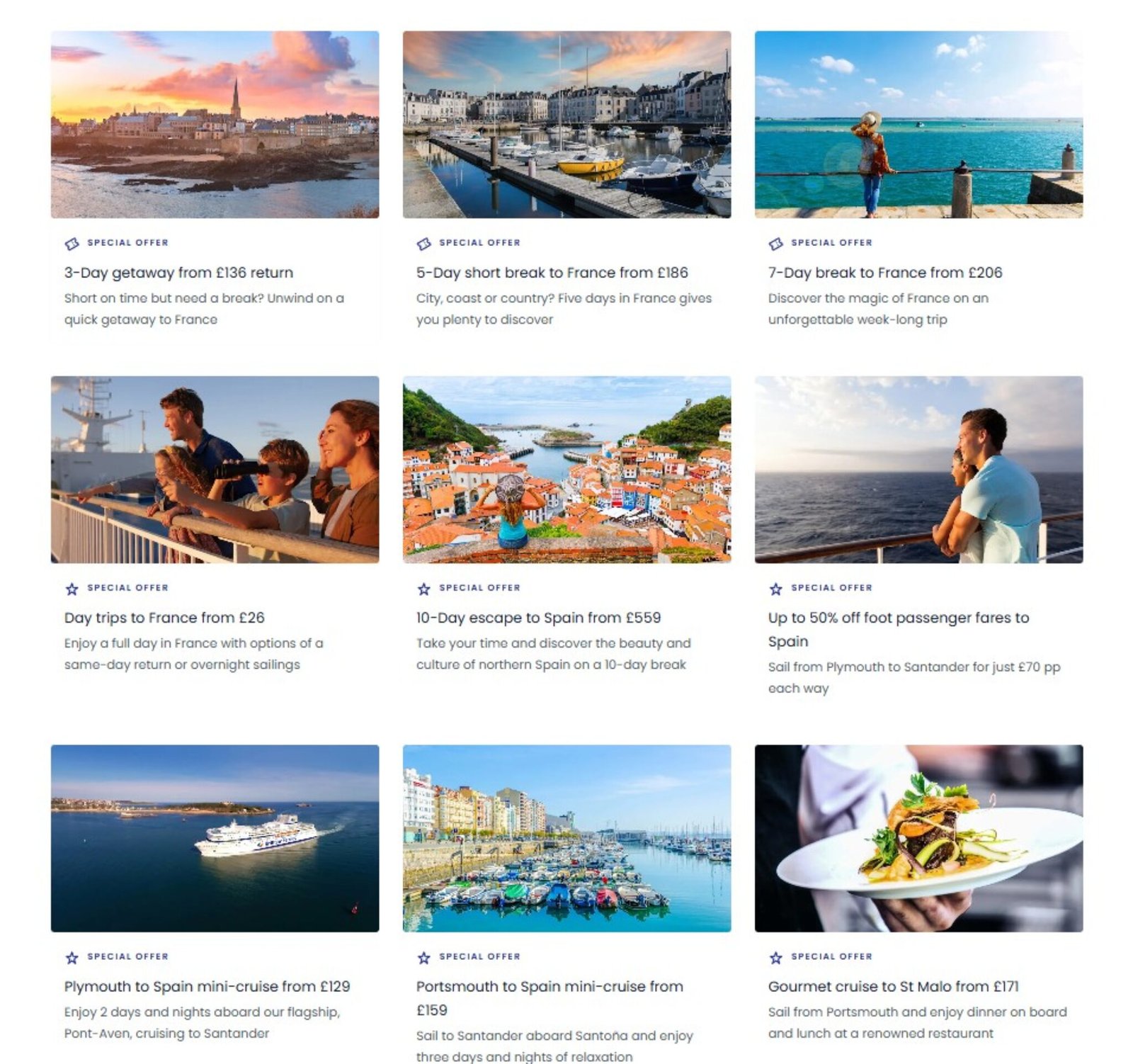 Brittany Ferries ferry and hotel offers - Ferrygogo UK